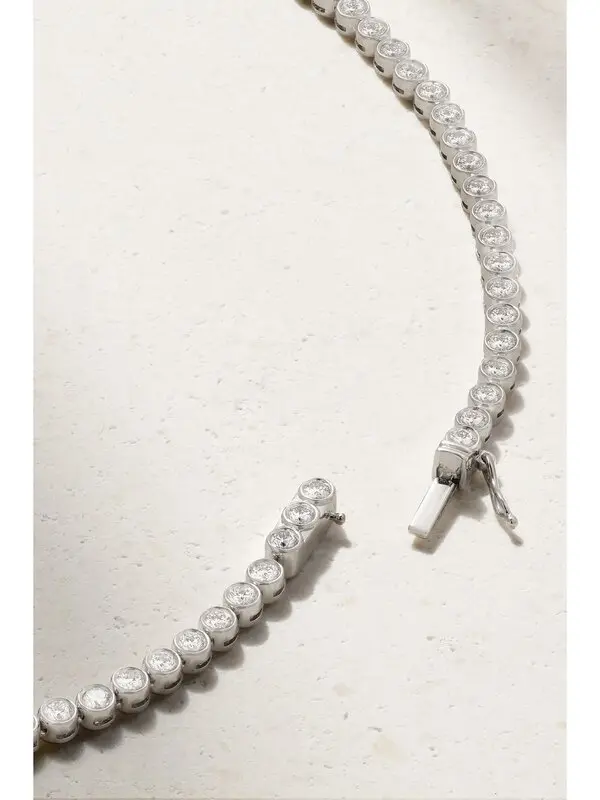 De Beers 18-karat White Diamond Necklace