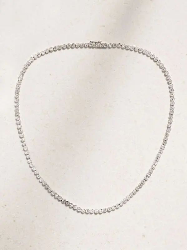 De Beers 18-karat White Diamond Necklace