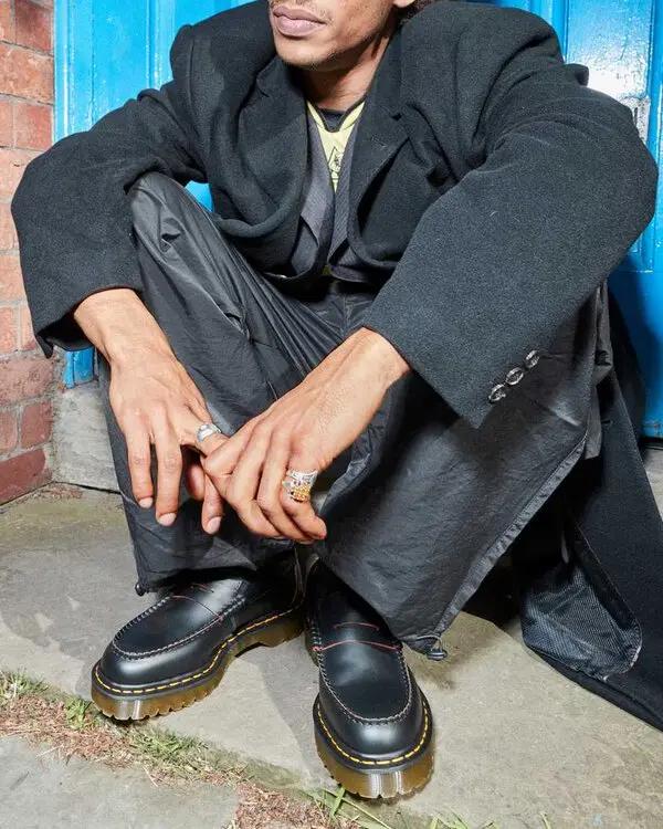 Dr. Martens Penton Bex Made In England Loafers In Black - 40% Off