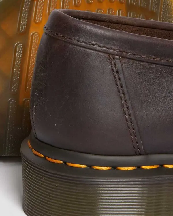 Dr. Martens Adrian Crazy Horse Leather Loafers - Brown