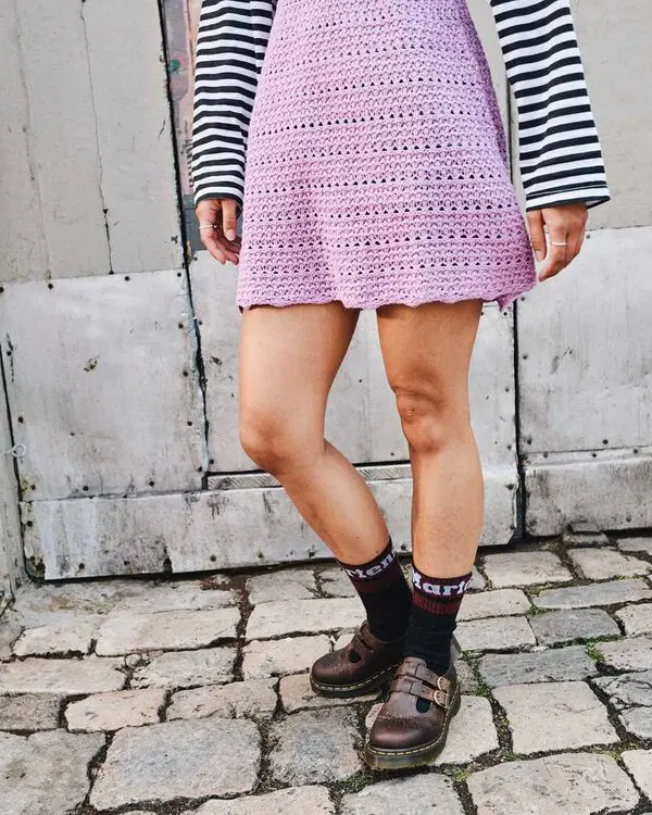 Dr. Martens 8065 Crazy Horse Leather Mary Jane Shoes - Brown