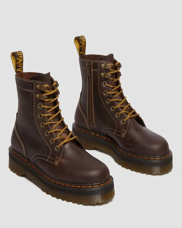 Dr. Martens Jadon Crazy Horse Platform Boots