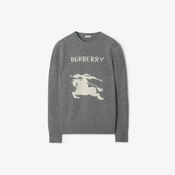 Burberry Knight Wool Cashmere Sweater - Grey
