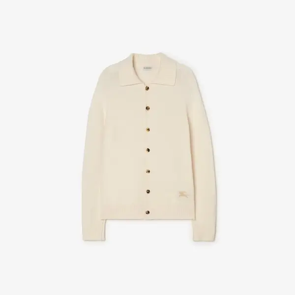 Burberry Cashmere Cardigan - Ceramic White