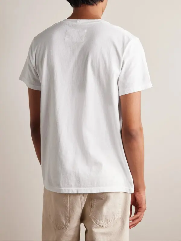NILI LOTAN Bradley Cotton-jersey T-shirt - White