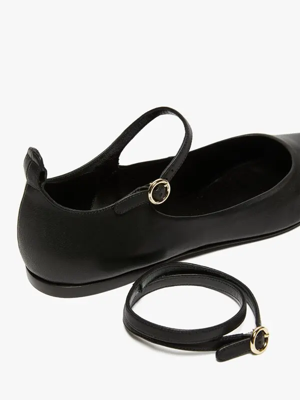 Max Mara Nappa Leather Ballet Flats