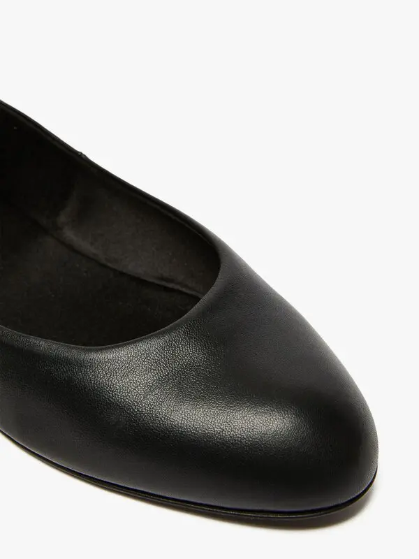 Max Mara Nappa Leather Ballet Flats