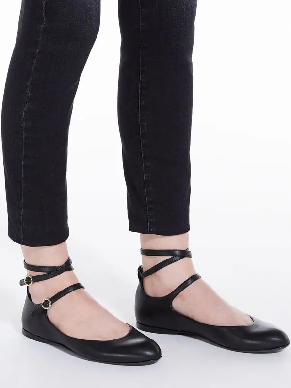 Max Mara Nappa Leather Ballet Flats