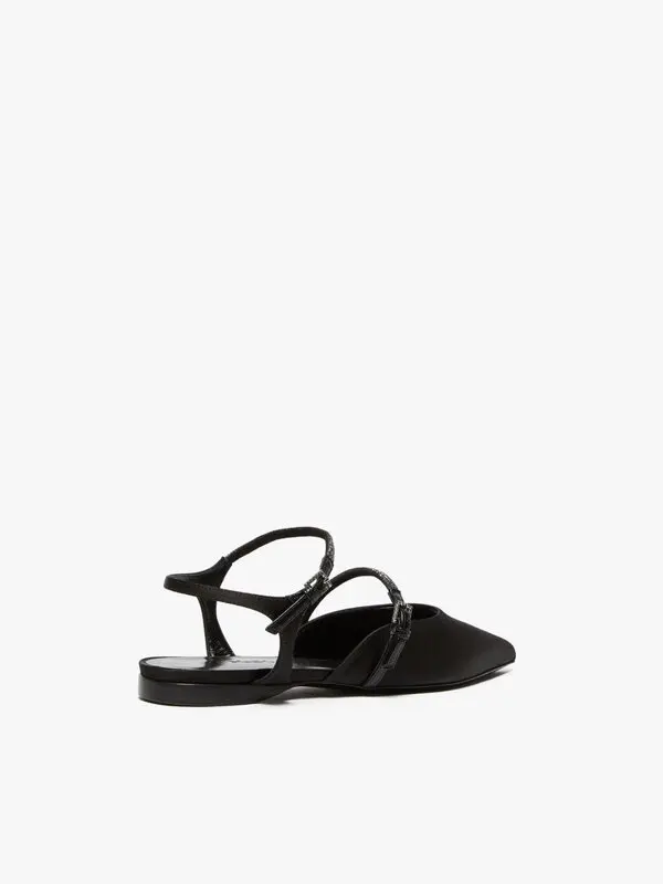 Max Mara Satin Ballet Flats
