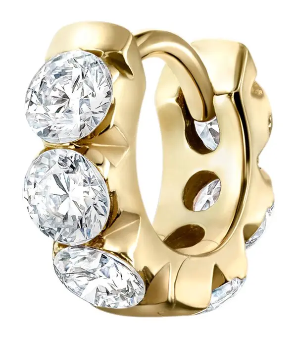 MARIA TASH Diamond Eternity Single Hoop Earring