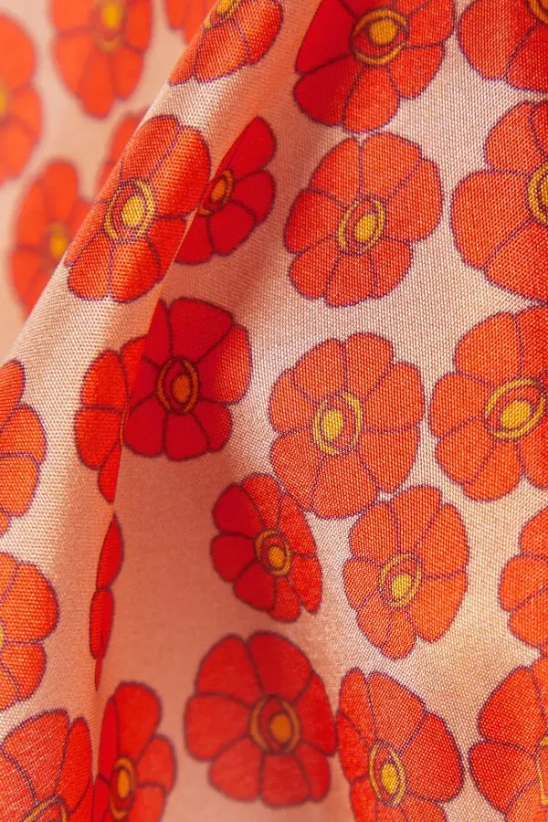 Stella McCartney Floral-print Silk-habotai Top