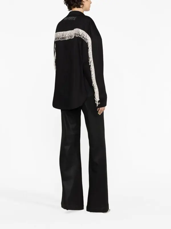 ROTATE BY BIRGER CHRISTENSEN Crystal-embellished Shirt