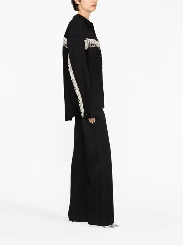 ROTATE BY BIRGER CHRISTENSEN Crystal-embellished Shirt