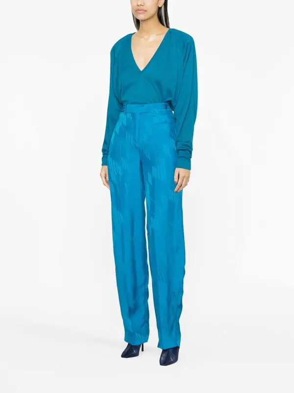 Attico Monogram Wide-leg Trousers