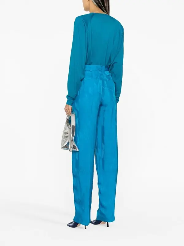 Attico Monogram Wide-leg Trousers