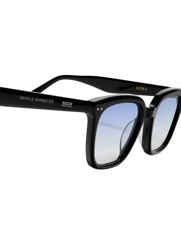Gentle Monster Noma Square-Frame Sunglasses - Black | Editorialist