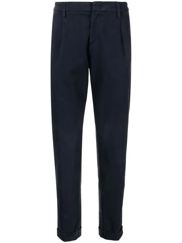 FAY Capri Pince Tailored Trousers - Blue