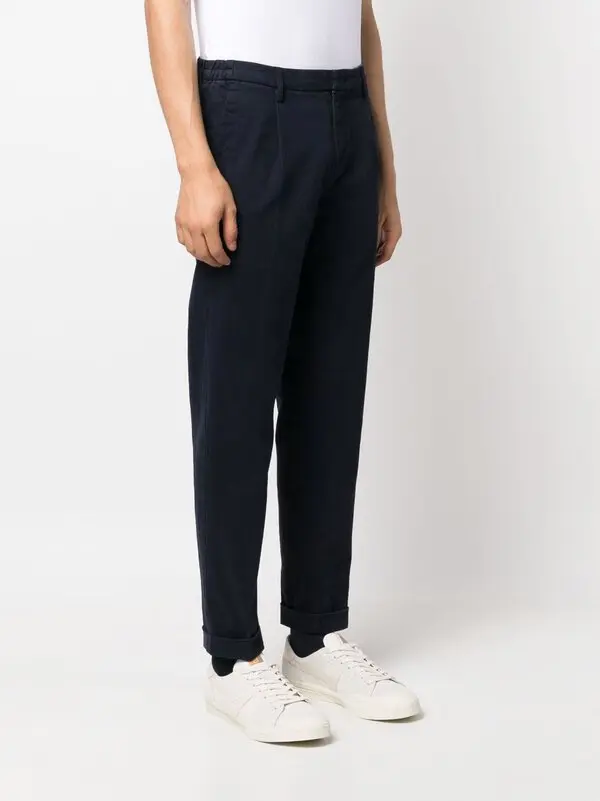 FAY Capri Pince Tailored Trousers - Blue