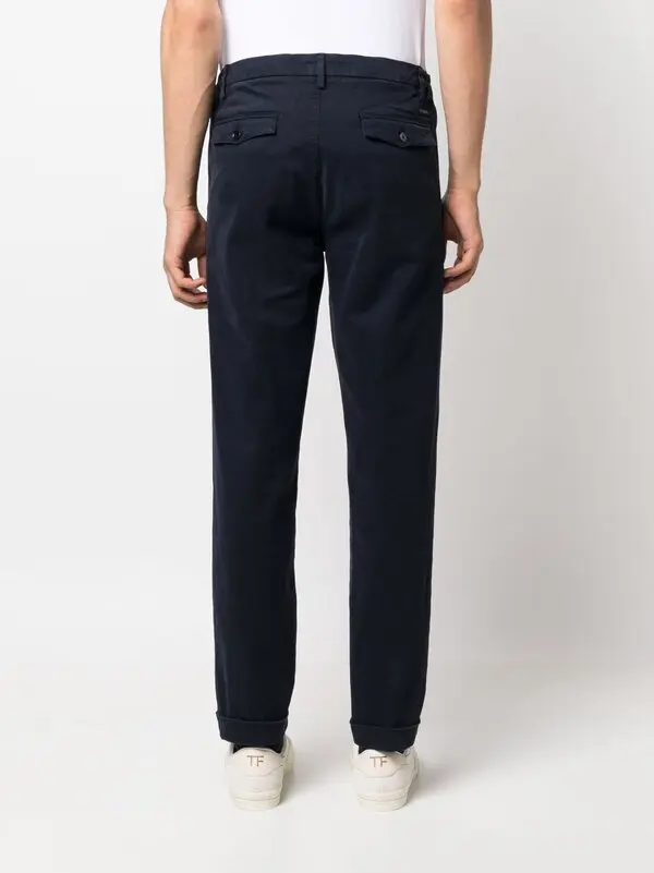 FAY Capri Pince Tailored Trousers - Blue