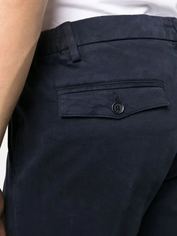 FAY Capri Pince Tailored Trousers - Blue