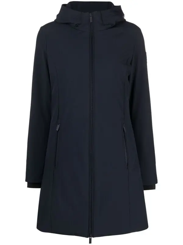 Woolrich Hooded Parka Coat - Blue