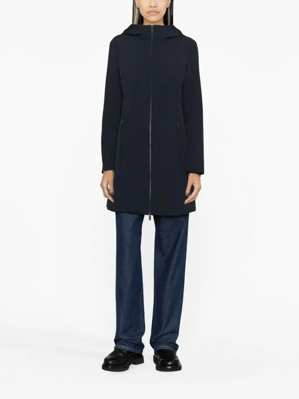Woolrich Hooded Parka Coat - Blue