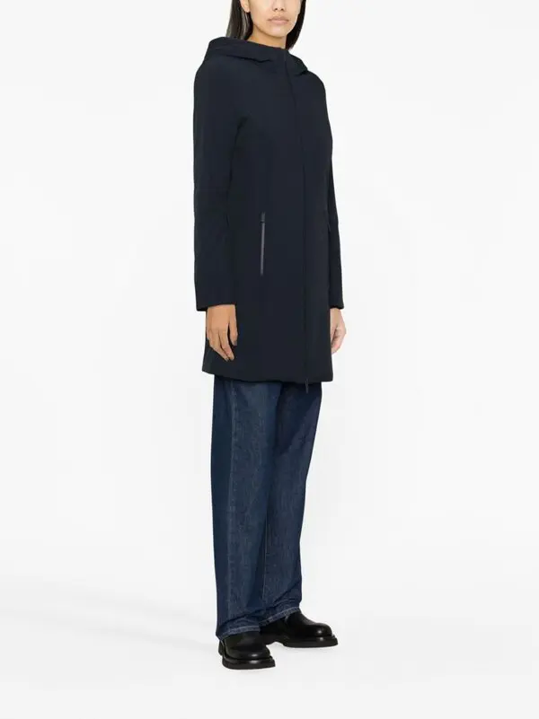 Woolrich Hooded Parka Coat - Blue