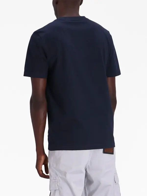 BOSS Logo-print Cotton T-shirt - Blue