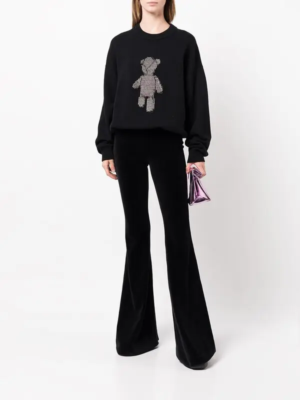 Alexander Wang Beiress Crystal-embellished Wool Jumper