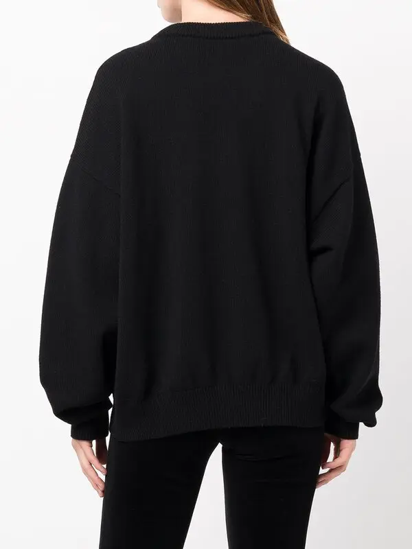 Alexander Wang Beiress Crystal-embellished Wool Jumper