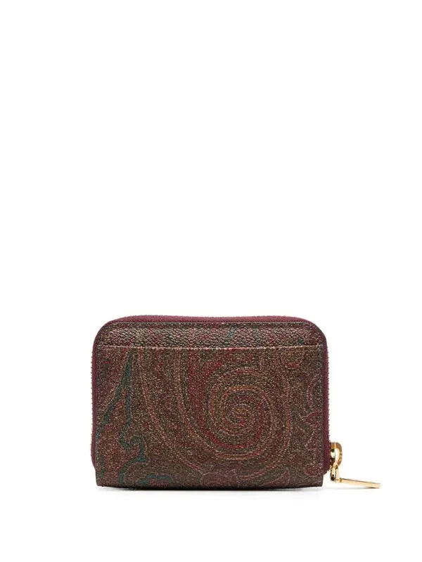 Etro Pegaso Zip-around Wallet - Red