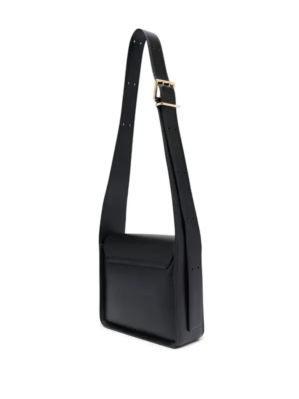 JIL SANDER Logo-stamp Leather Shoulder Bag