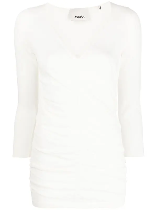 Isabel Marant Acara Long-sleeve Top - White