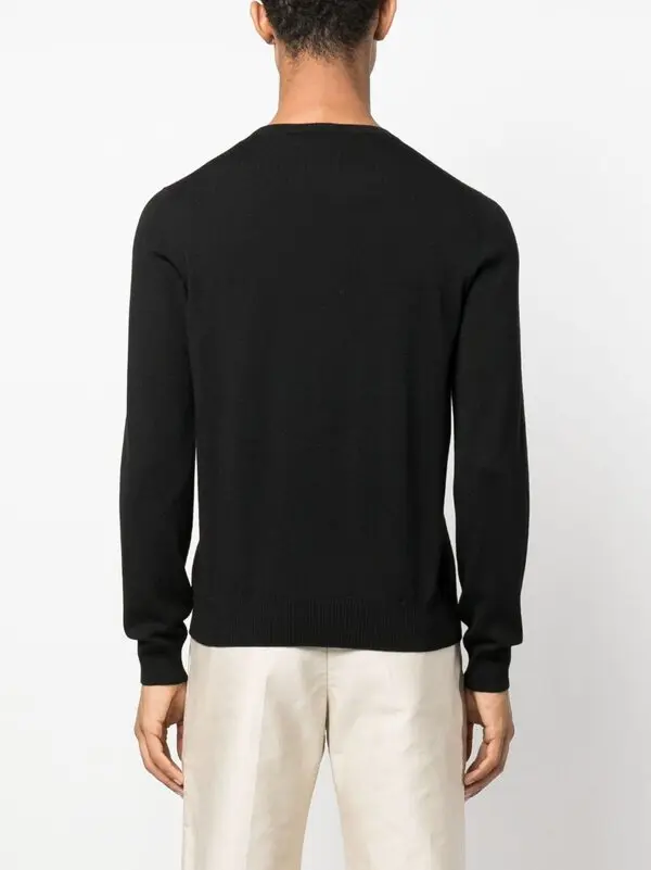 FAY Round-neck Virgin Wool Sweater