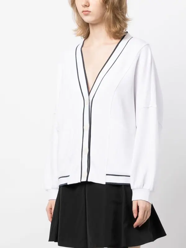 Varley Two-tone Striped Cardigan