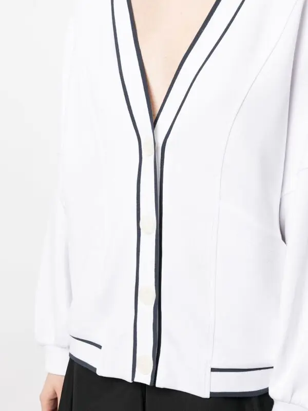 Varley Two-tone Striped Cardigan