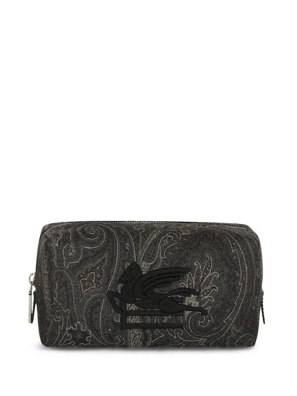 Etro Medium Paisley-print Beauty Case - Black
