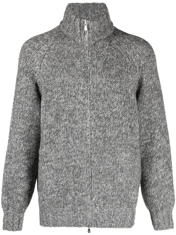 Brunello Cucinelli Raglan-sleeves Zip-up Cardigan