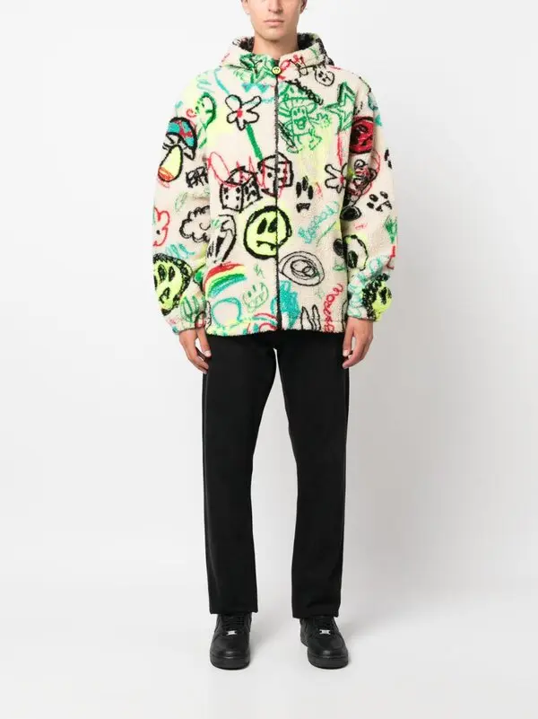 BARROW Ketch-print Fleece Jacket