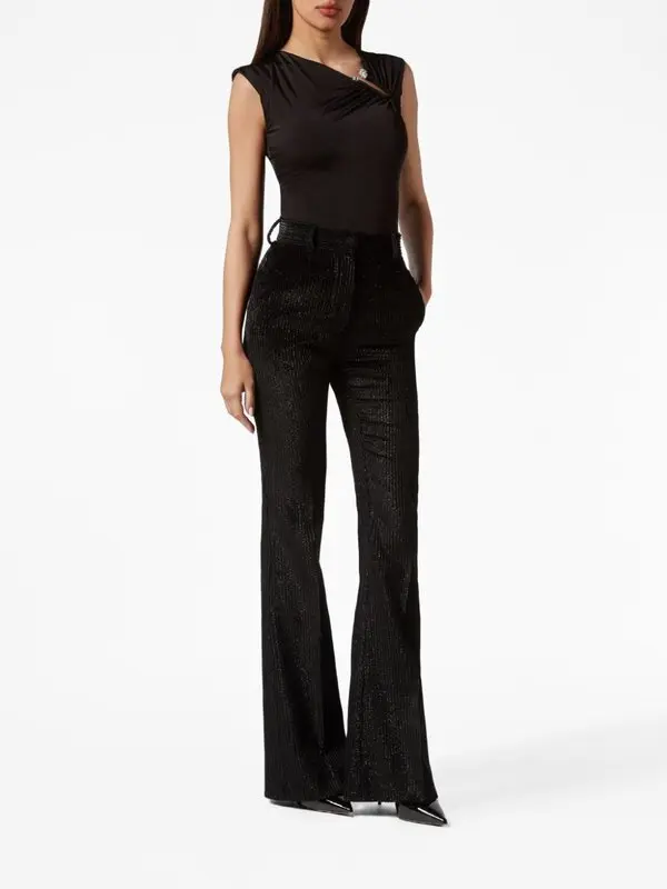Philipp Plein High-waisted Flared Trousers