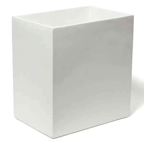 Jonathan Adler Lacquer Bath Waste Basket - White