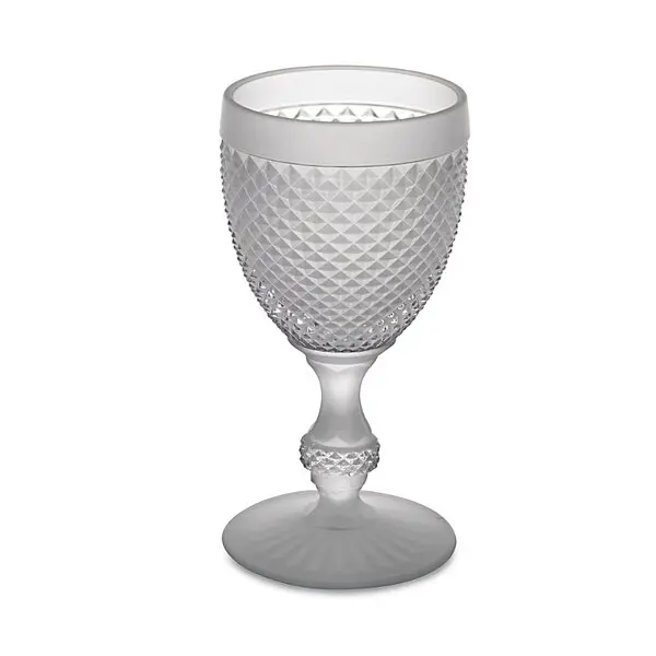 VISTA ALEGRE Bicos Frosted Goblet, Set Of 4 - Black