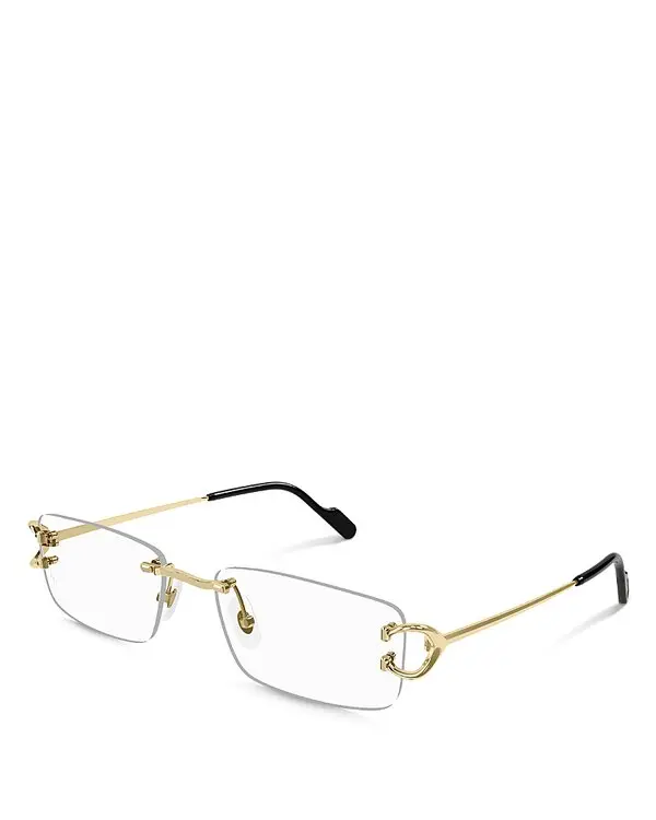 CARTIER Signature C Rimless Square Eyeglasses - Gold