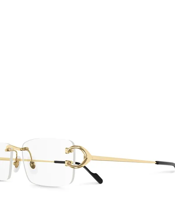 Cartier Signature C Rimless Square Eyeglasses