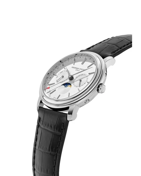 FREDERIQUE CONSTANT Classics Business Timer 40mm Watch - White/black
