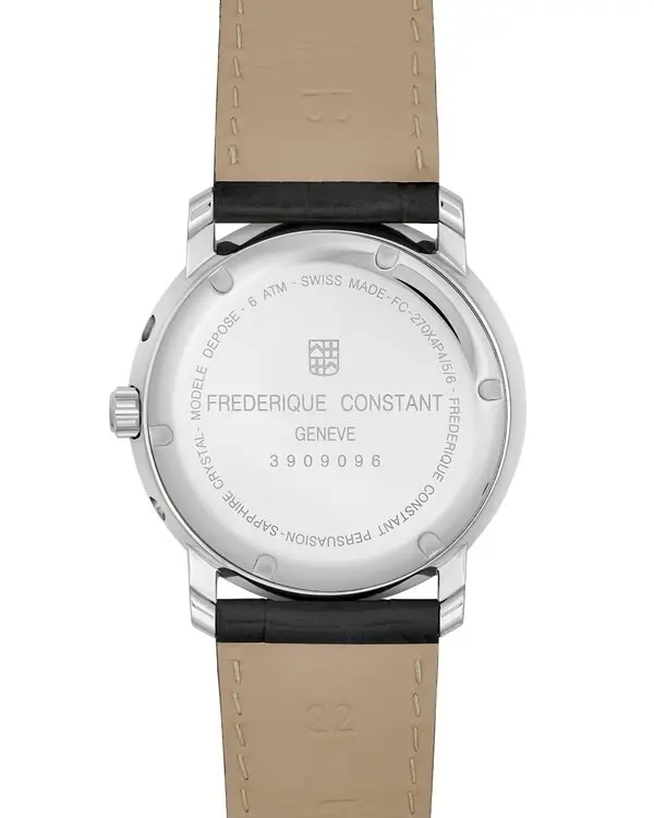 FREDERIQUE CONSTANT Classics Business Timer 40mm Watch - White/black