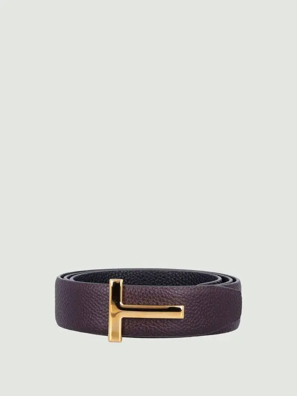 TOM FORD Belt - Burgundy