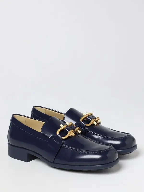 Bottega Veneta Monsieur Leather Moccasins - Blue
