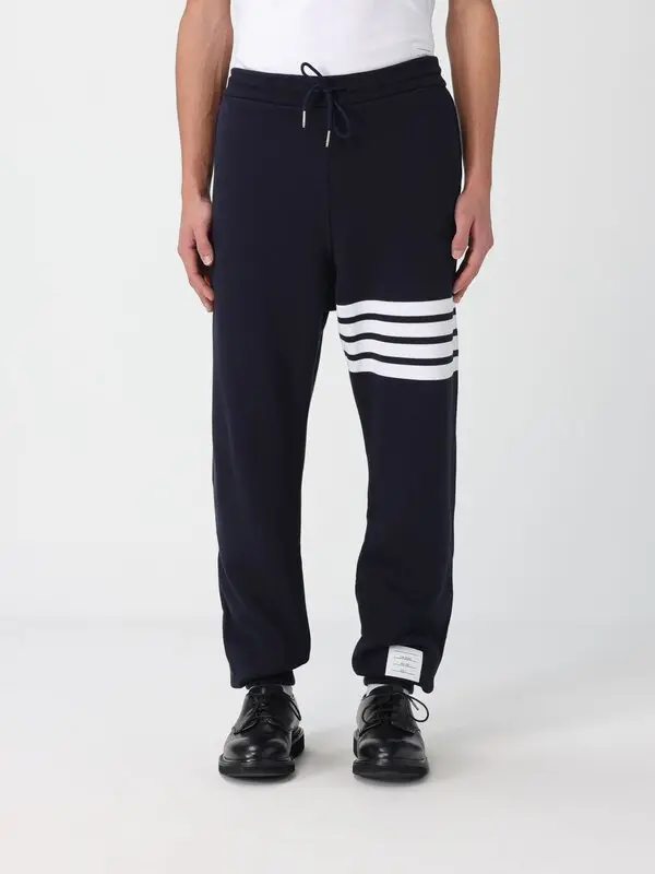 Thom Browne Jogger Pants With Signature Stripes
