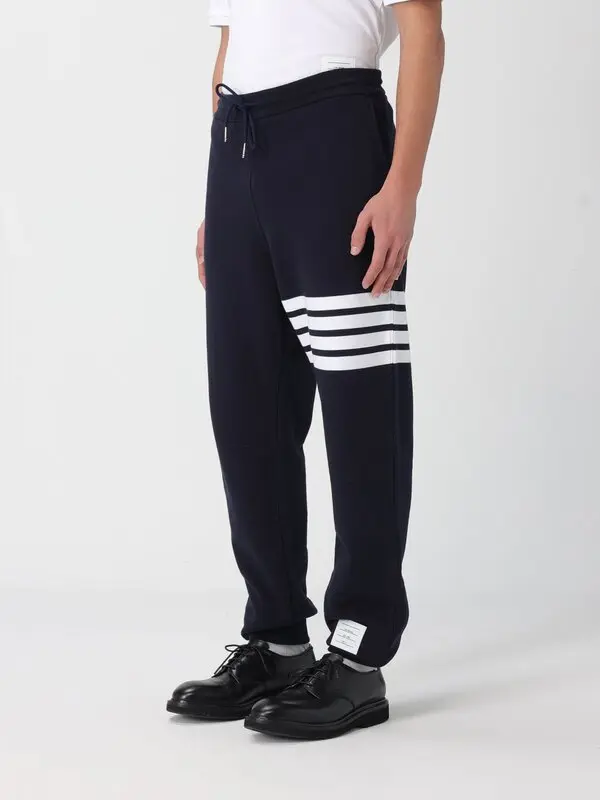 Thom Browne Jogger Pants With Signature Stripes